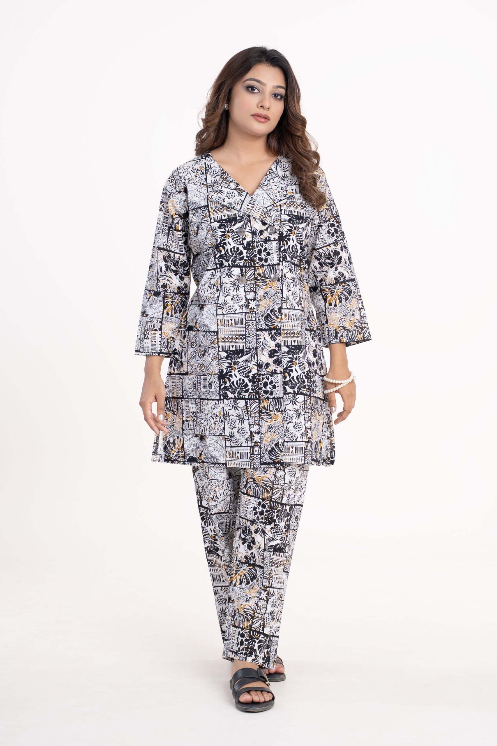 Luxury Printed Two Piece Co-Ord Set for Women with Modern Tailored Fit ...