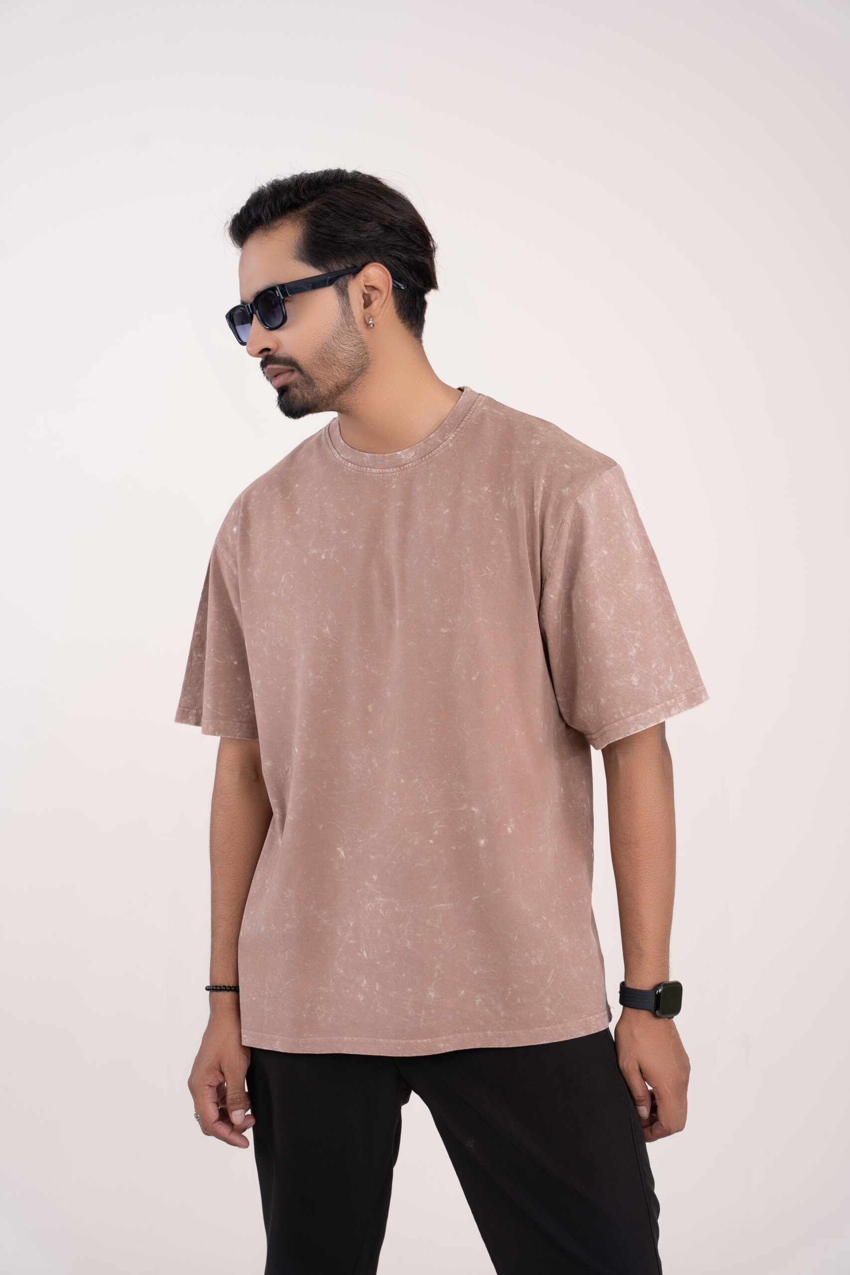 Men’s Oversized Washed Cotton T-Shirt for Casual Streetwear Style Soft ...