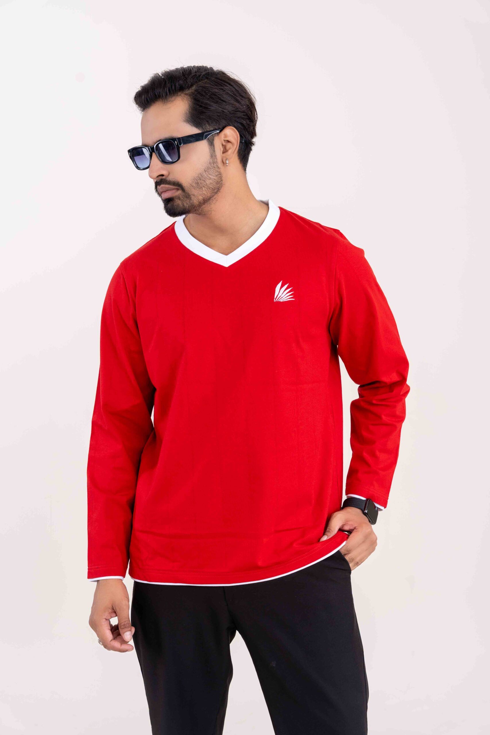 Amriss Signature Drop Needle Long Sleeve Tee for Men - Amriss